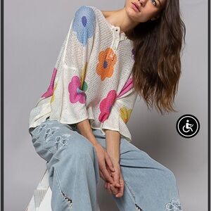 POL | Sweaters | Pol Flower Sweater | Poshmark